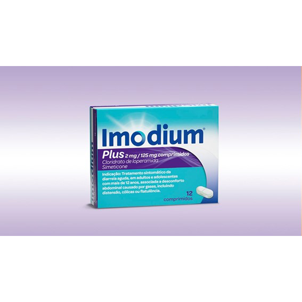 Imodium Plus 12 Comprimidos | Farmácia Num Clique