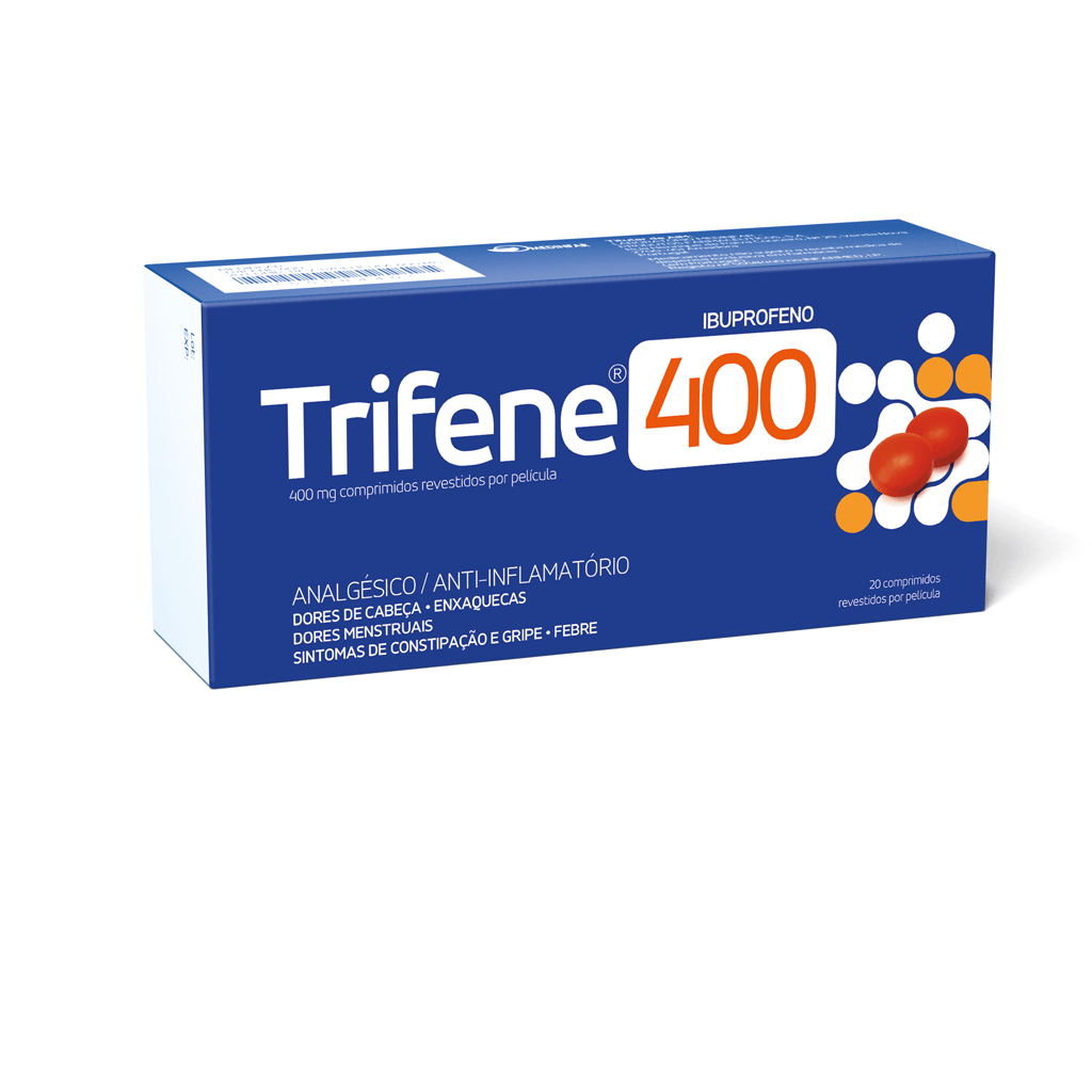 Trifene 400 mg x 20 comprimidos revestidos | Farmácia Num Clique