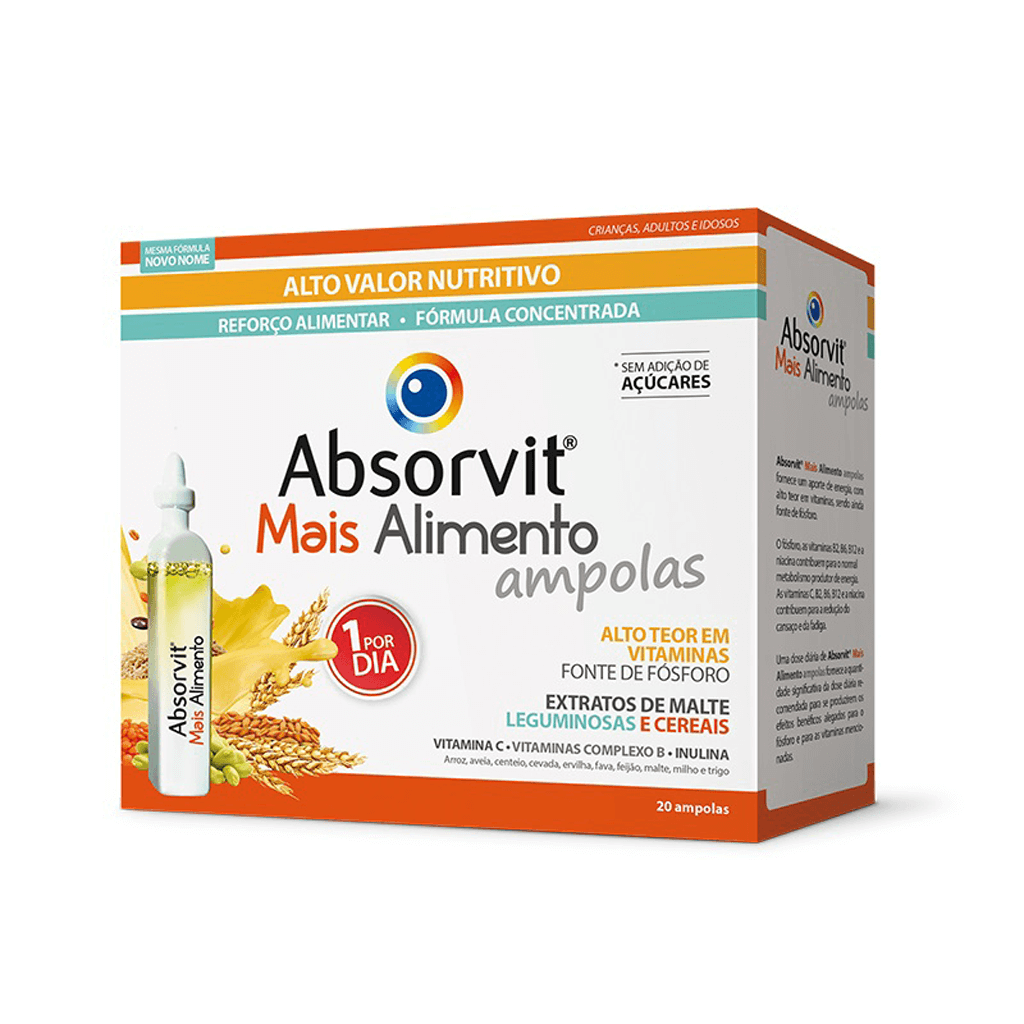 Absorvit Mais Alimento Sol Amp X20 | Farmácia Num Clique